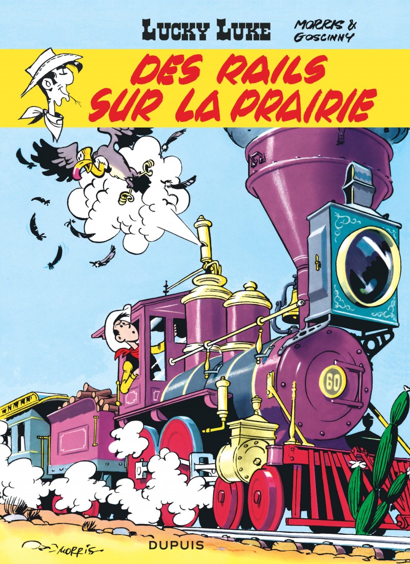 Des rails sur la prairie, tome 9 de la série de bande dessinée Lucky ... Des rails sur la prairie, tome 9 de la série de bande dessinée Lucky ...