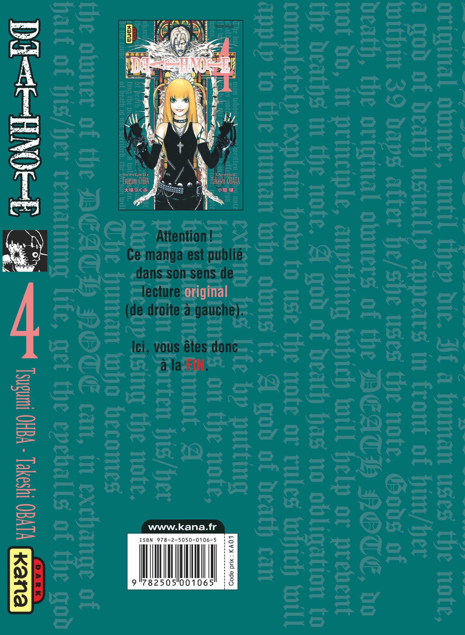 Death Note – Tome 4: Livres Manga par Tsugumi Ohba, Myloo Anhmet ...