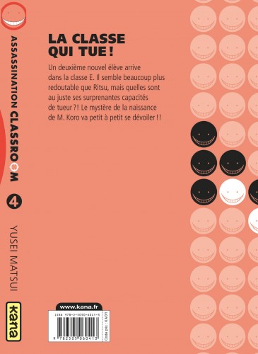 Assassination classroom – Tome 4: Livres Manga par Yusei Matsui ...