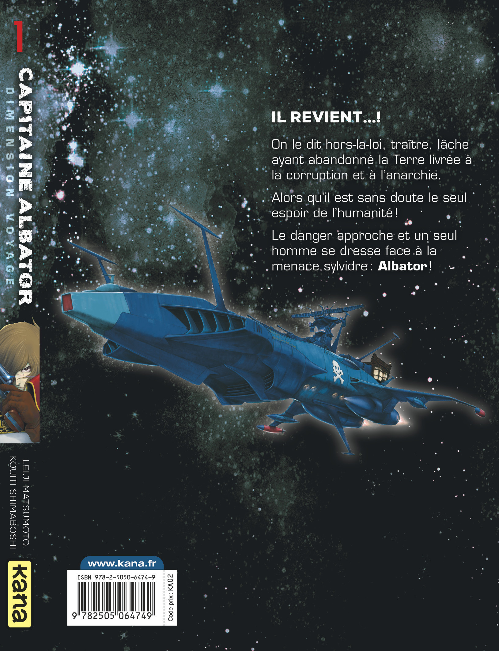 Capitaine Albator Dimension Voyage – Tome 1: Livres Manga par Leiji ...