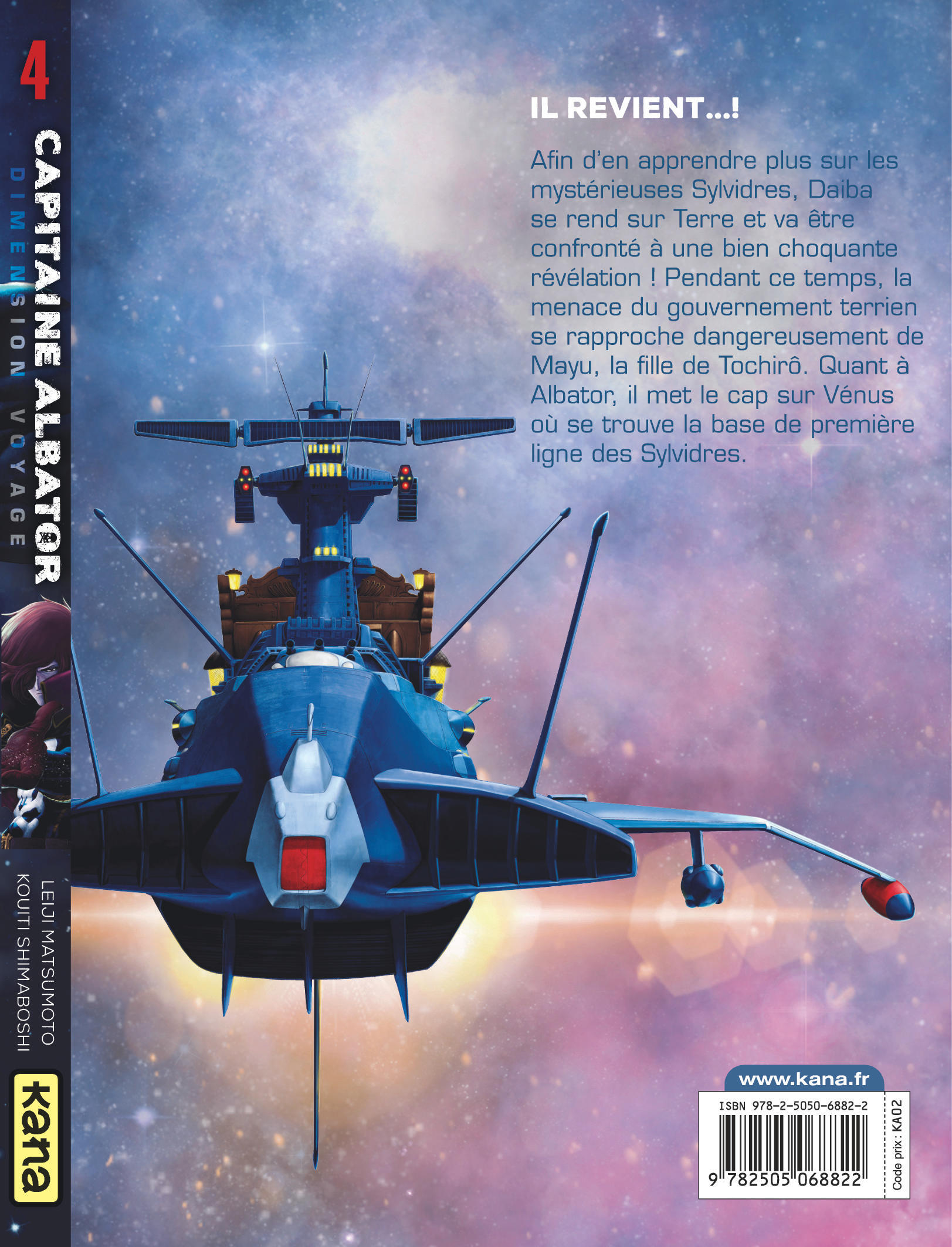 Capitaine Albator Dimension Voyage – Tome 4: Livres Manga par Leiji ...