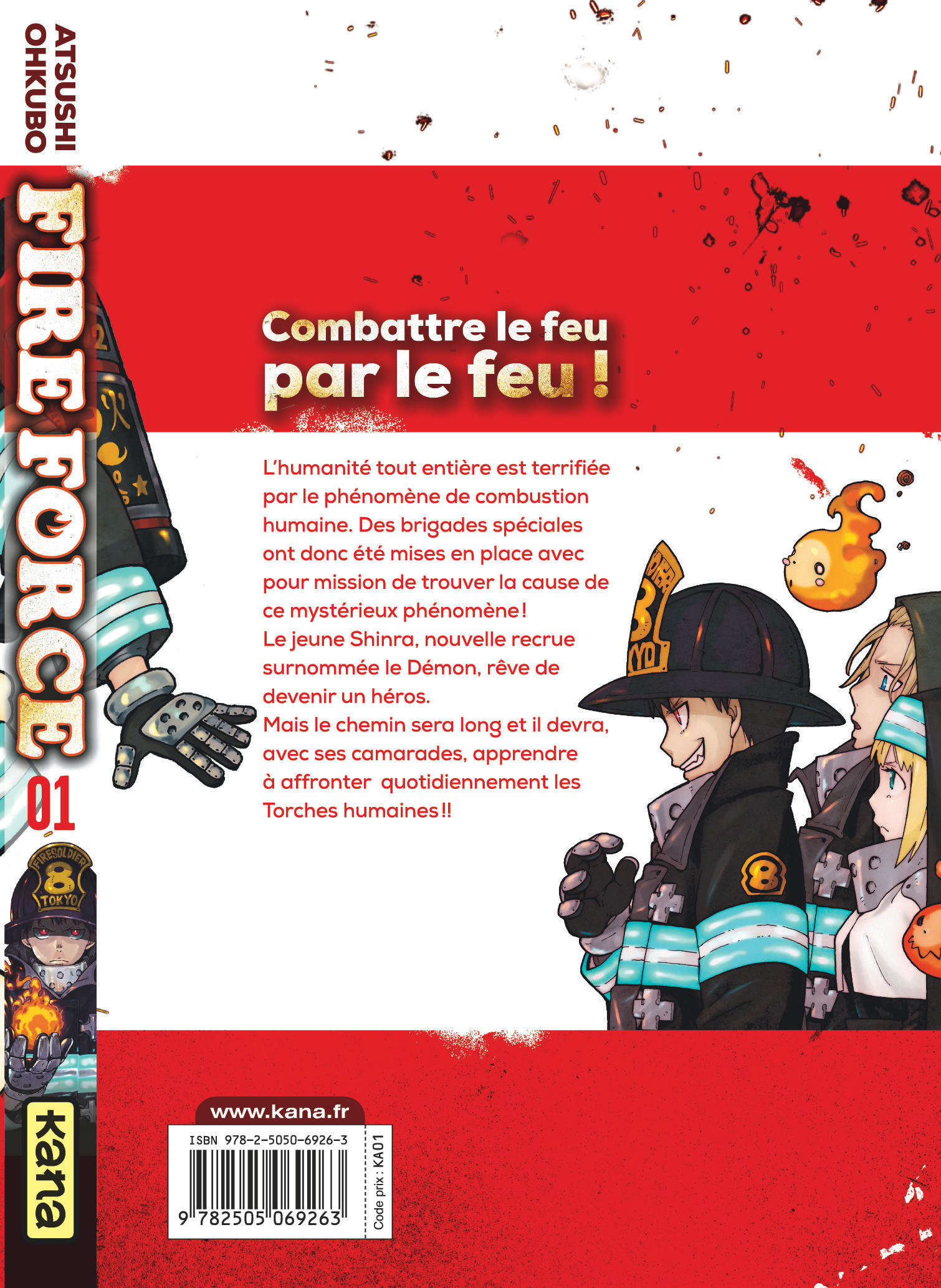 Fire Force – Tome 1: Livres Manga par Frédéric Malet, Atsushi Ohkubo chez Kana