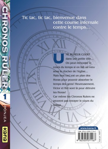 Chronos Ruler – Tome 1: Livres Manga par Ponjea, An Ning chez Kana