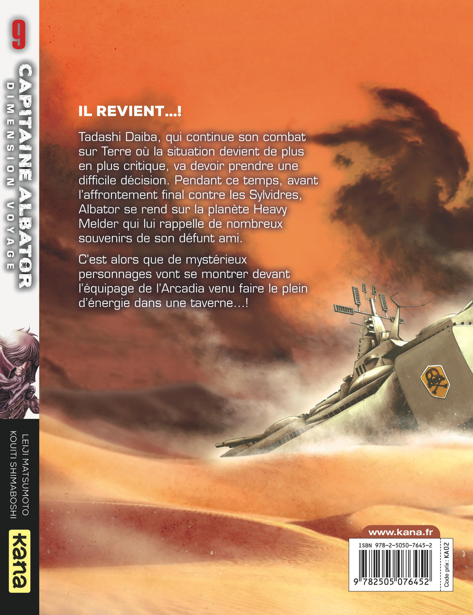 Capitaine Albator Dimension Voyage – Tome 9: Livres Manga par Frédéric ...