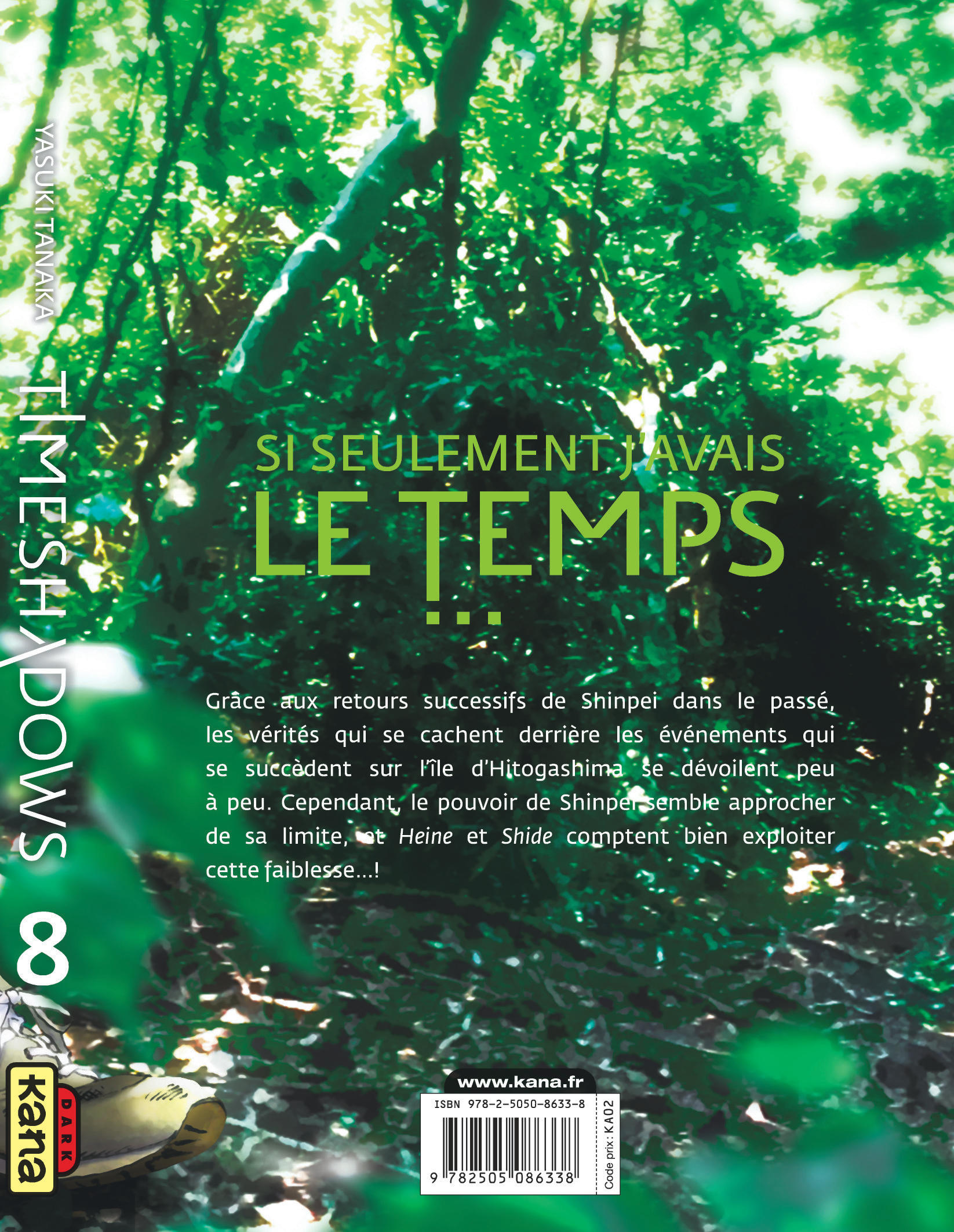 Time shadows – Tome 8: Livres Manga par Sophie Lucas, Yasuki Tanaka ...