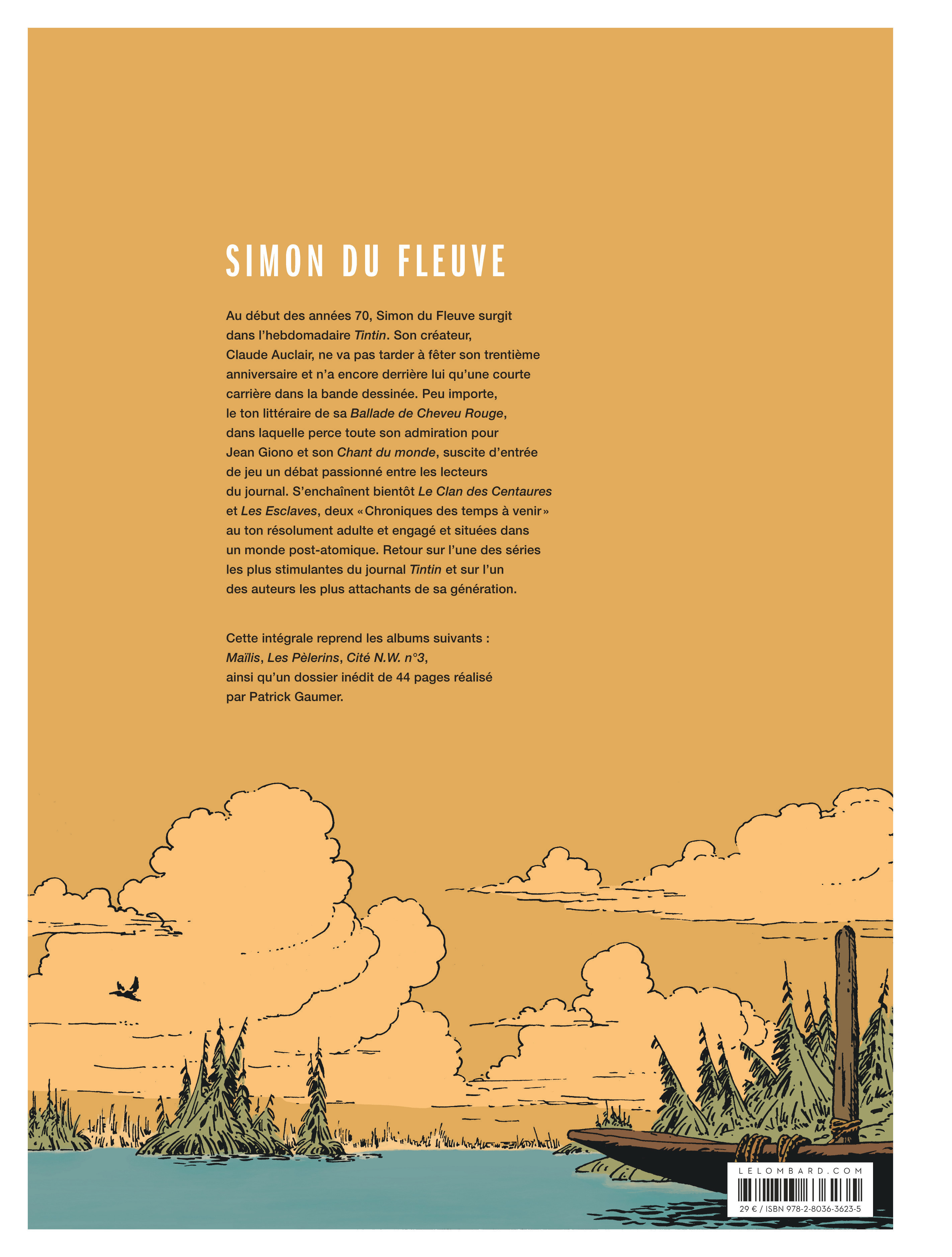 Intégrale Simon du Fleuve – Tome 2: Livres BD par Claude Auclair chez ...