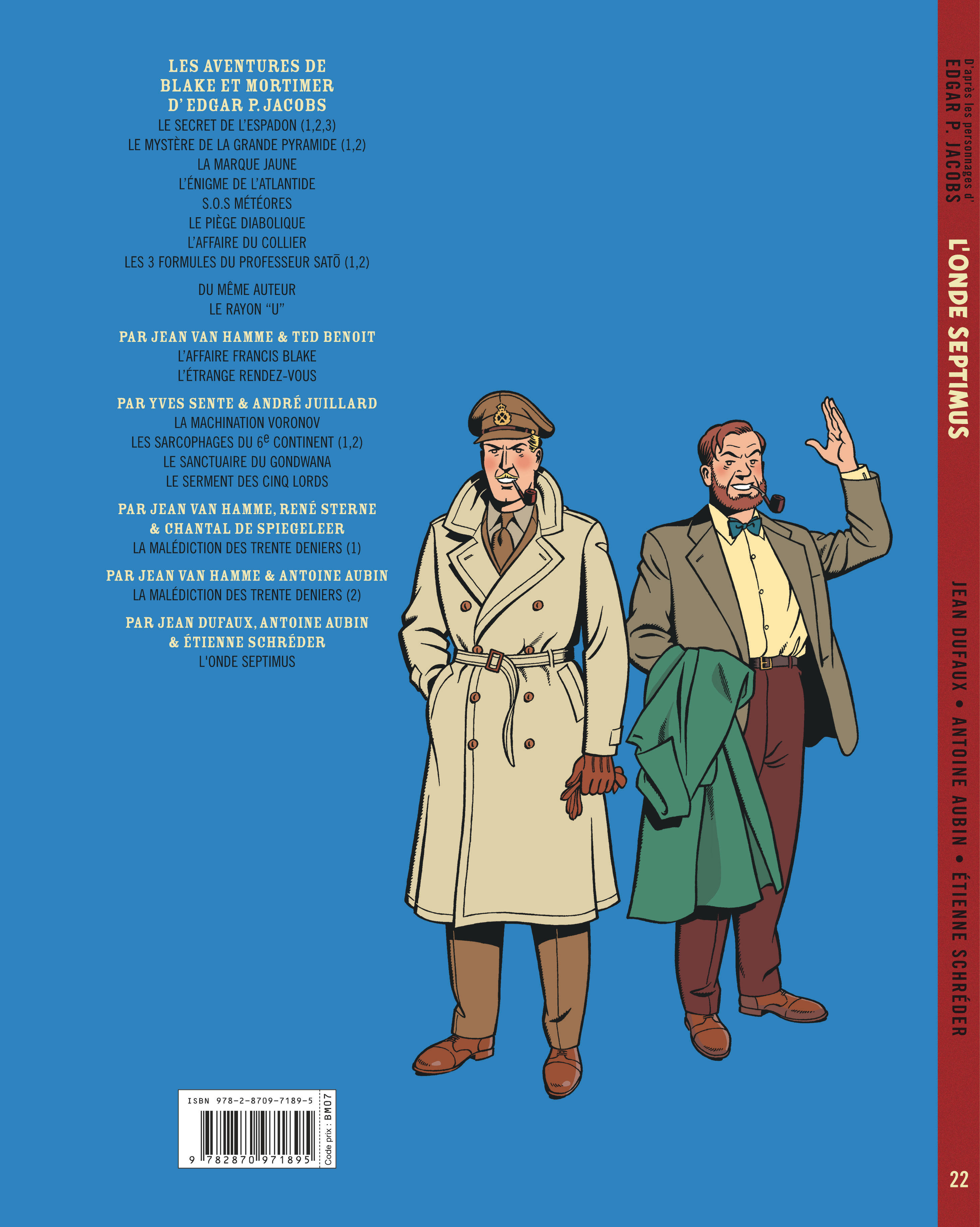Blake & Mortimer – Tome 22 – L'Onde Septimus - Les Mille Reflets du ...