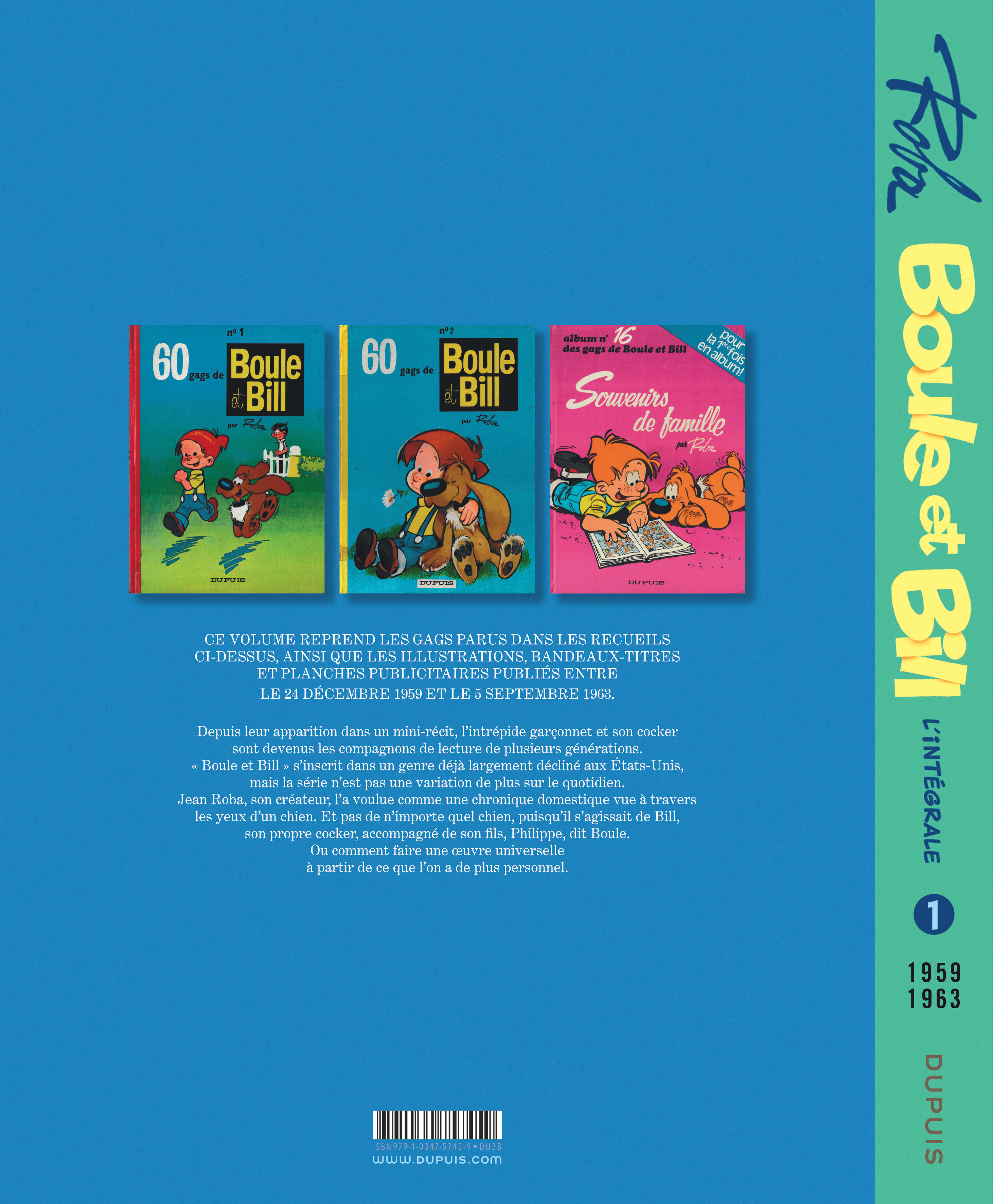 Boule et Bill - L'intégrale – Tome 1: Livres BD par Jean Roba, Rosy ...