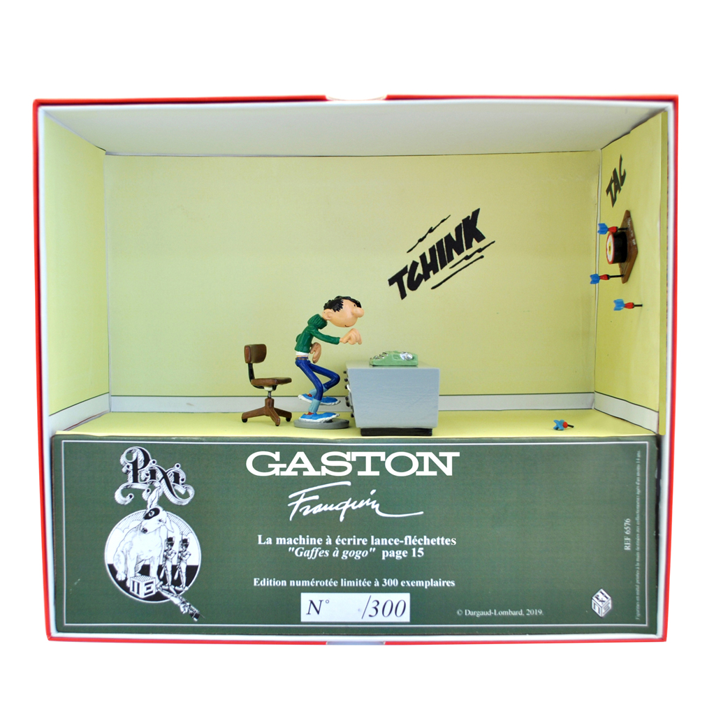 La machine à écrire lance fléchette - Gaston Lagaffe - Collection Boîte ...