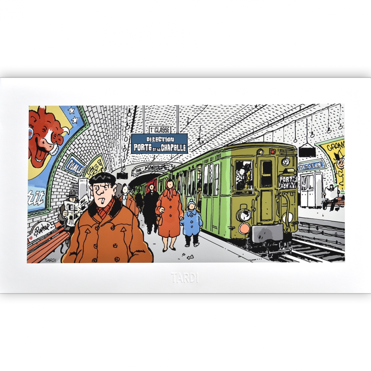 Estampe pigmentaire Nestor Burma par Tardi, le 9e arrondissement - Art ...