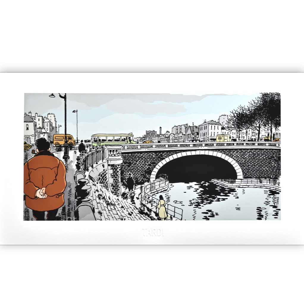 Estampe pigmentaire Nestor Burma par Tardi : 4ème de couverture d'un ...