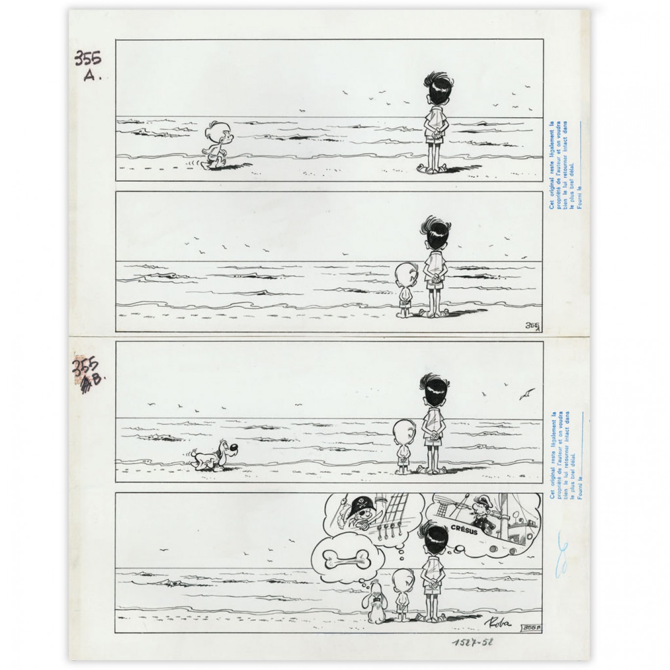Digigraphie Boule et Bill Roba planche 355: Tirages d'art BD par Jean ...