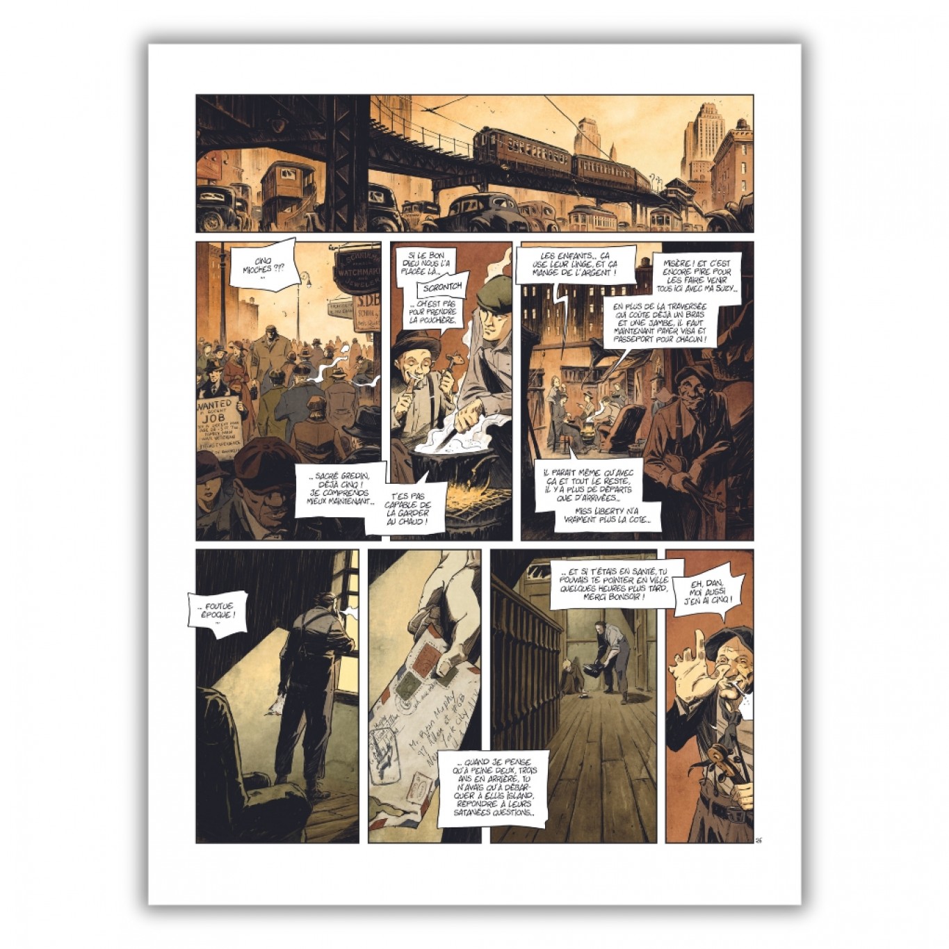 Planche couleurs, N°26 - Giant, tome 1 - Impression unique sur Dibond ...