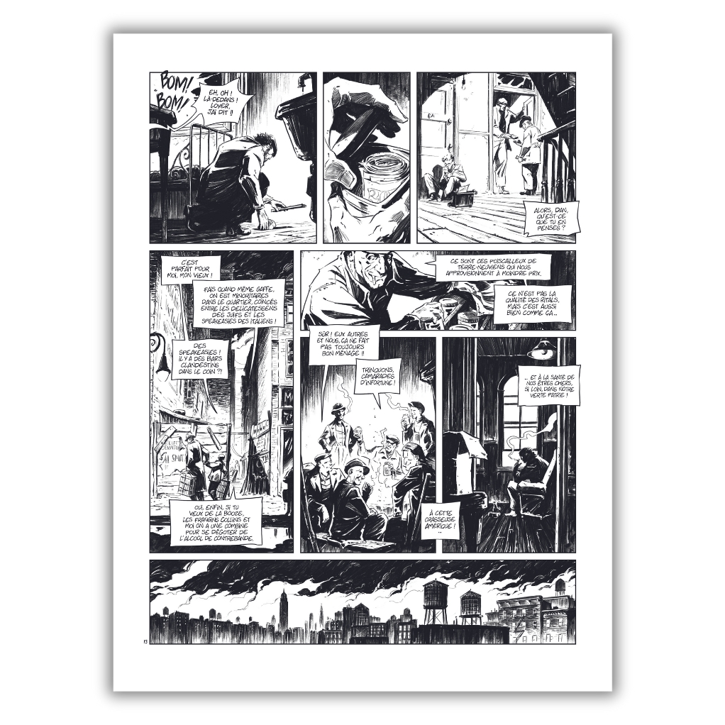 Planche N&B, N°13 - Giant, tome 1 - Impression unique sur Dibond ...