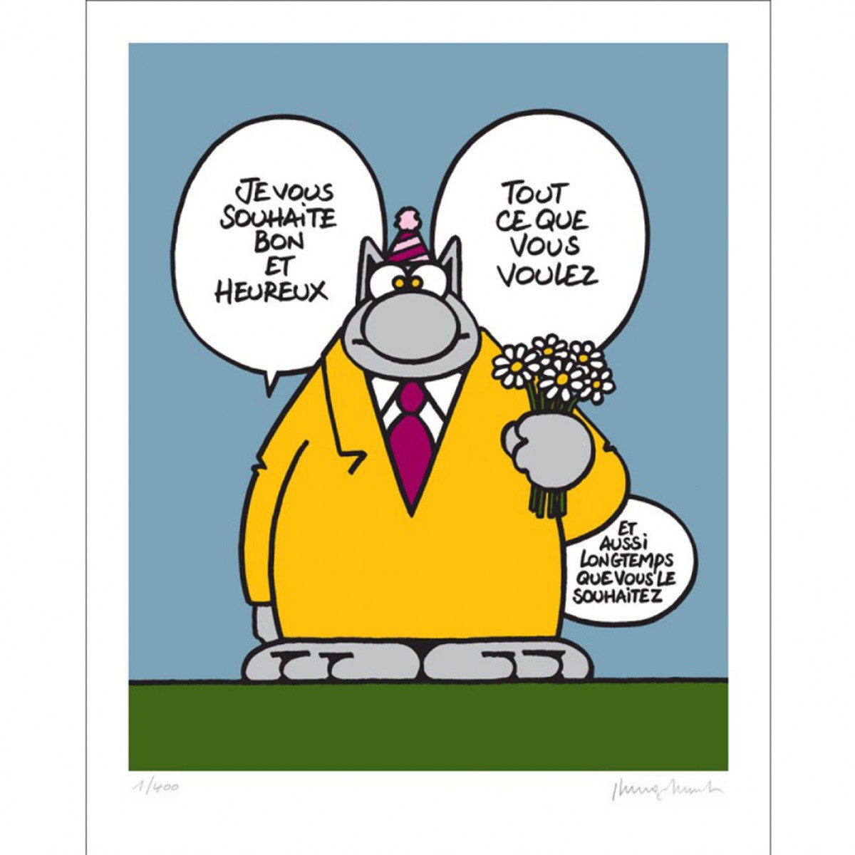 Sérigraphie Le chat de Geluck, Tout ce que vous voulez - Sérigraphies