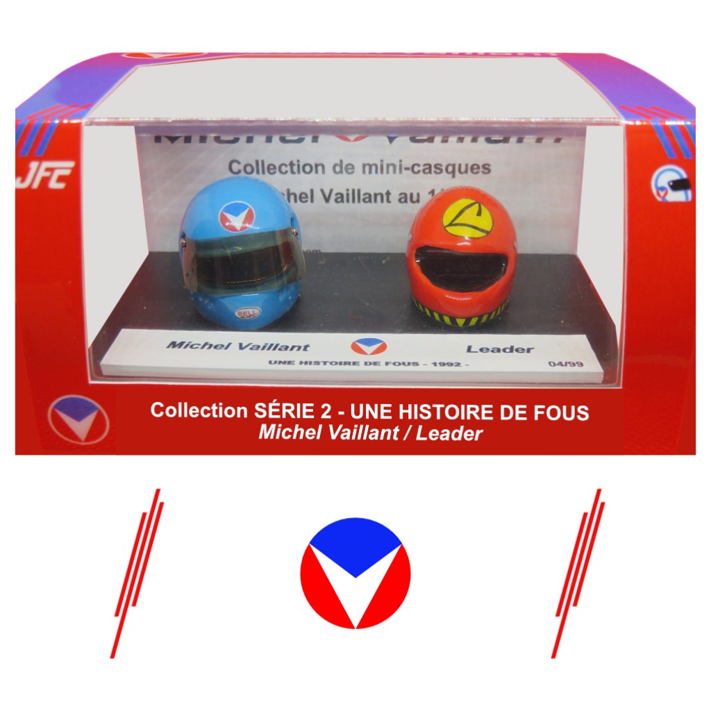 Duo de mini casques Michel Vaillant - Michel Vaillant et Leader - Une ...