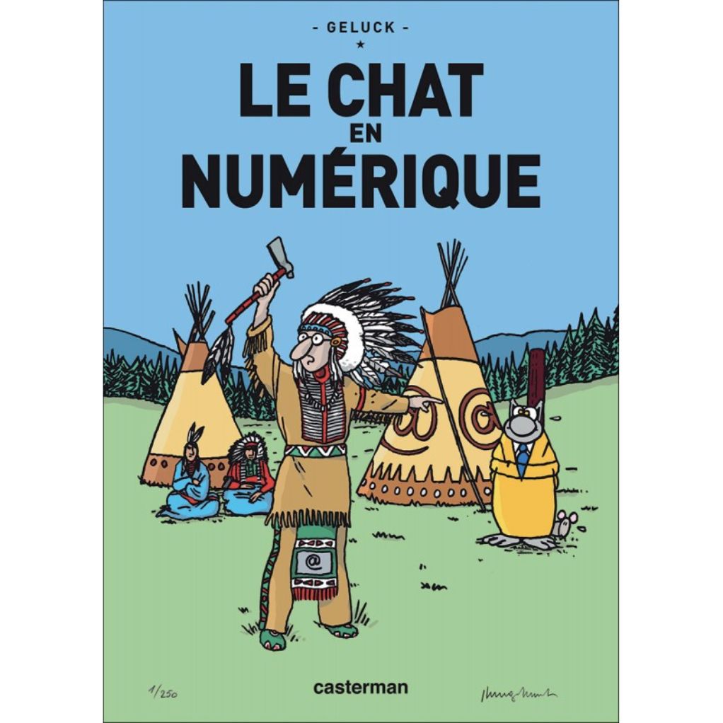Estampe Le Chat de Geluck, le chat en numérique: Tirages d'art BD par ...