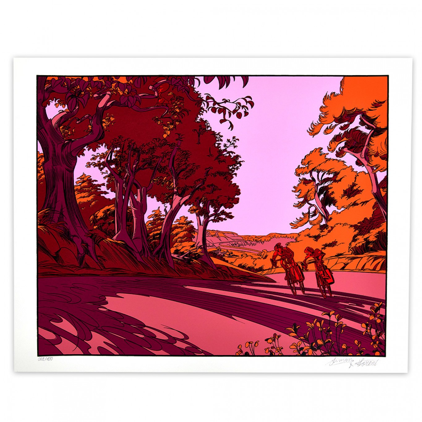 Sérigraphie La Course - La Ride: Sérigraphies BD par Florent Pierre ...