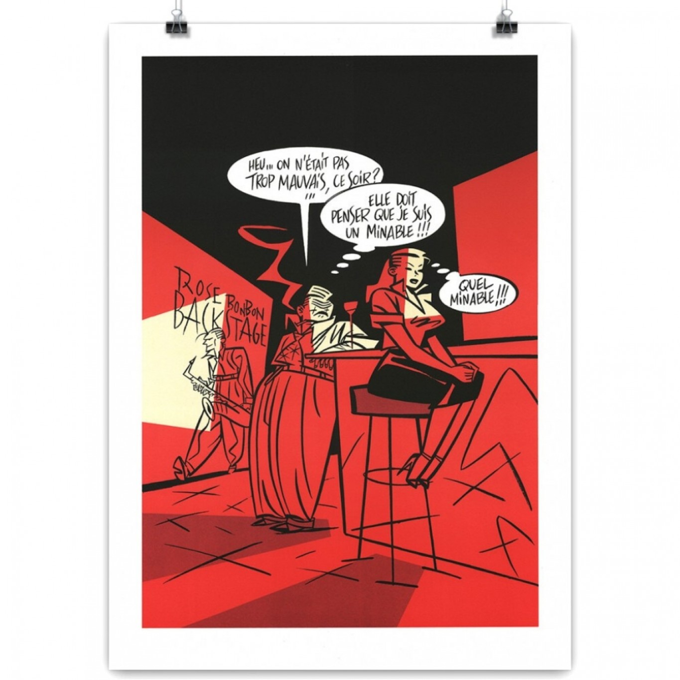 Lithographie Serge Clerc, Backstage: Tirages d'art Pop culture par ...