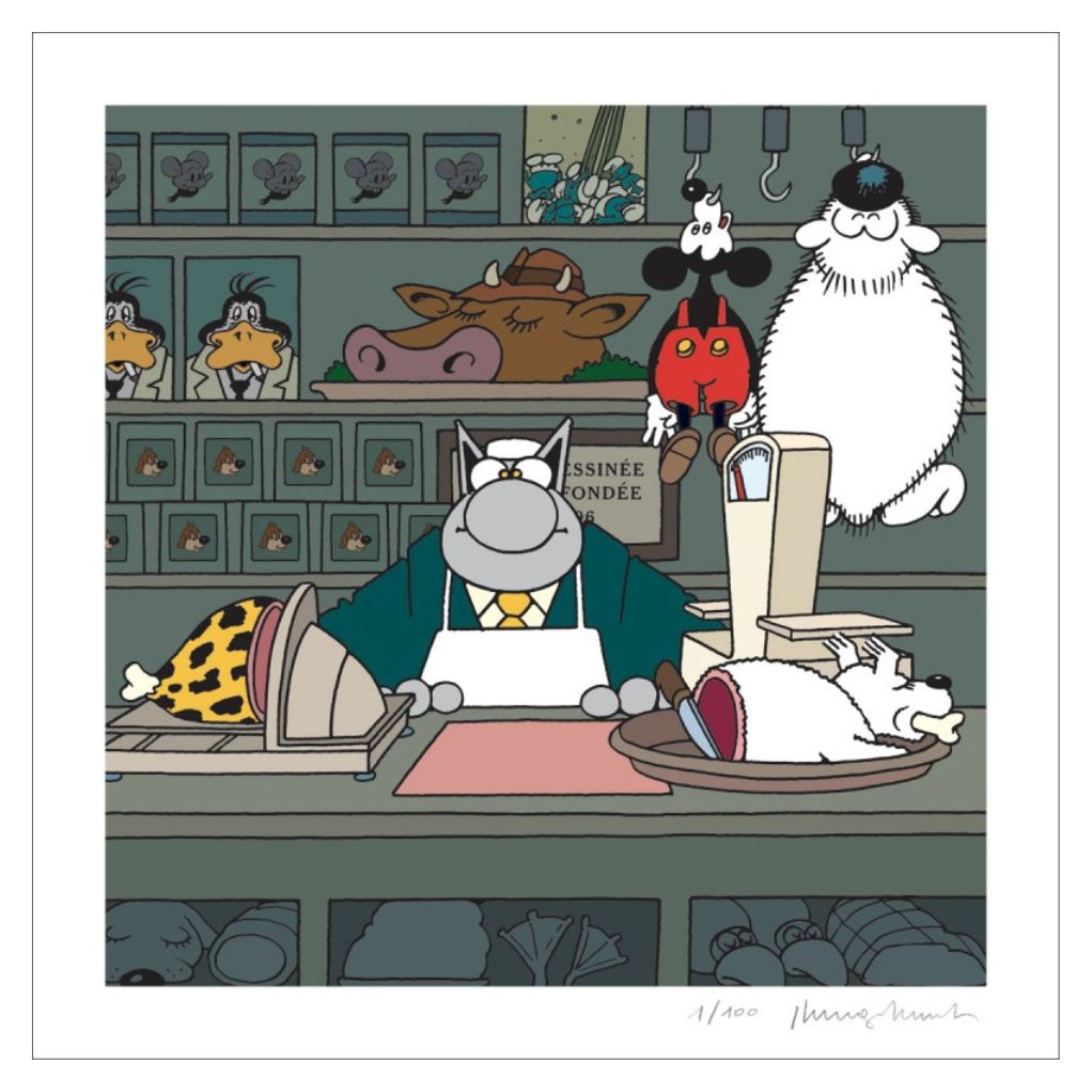 Digigraphie Le chat de geluck - La Boucherie BD: Tirages d'art BD par ...