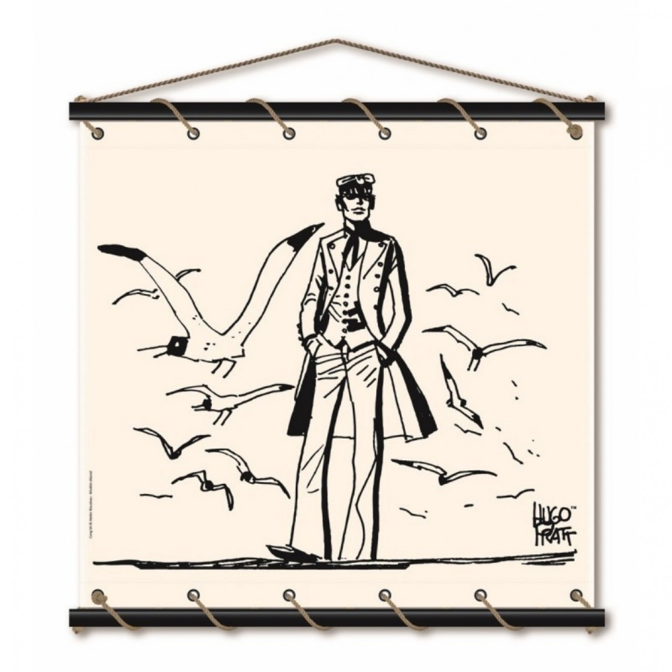 Toile tendue coton Corto Maltese - Mer du nord: Toiles et tableaux BD ...