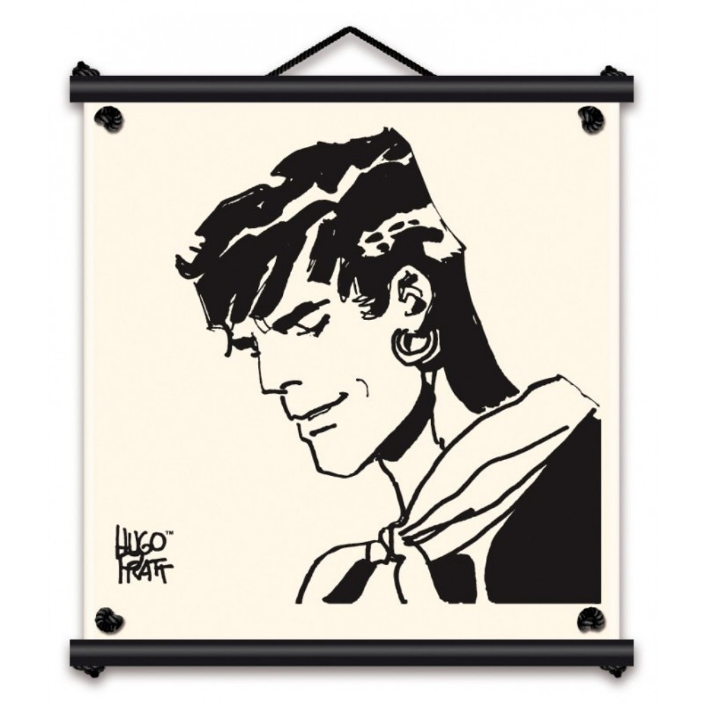Toile tendue coton Corto Maltese - MU: Toiles et tableaux BD par Pratt ...
