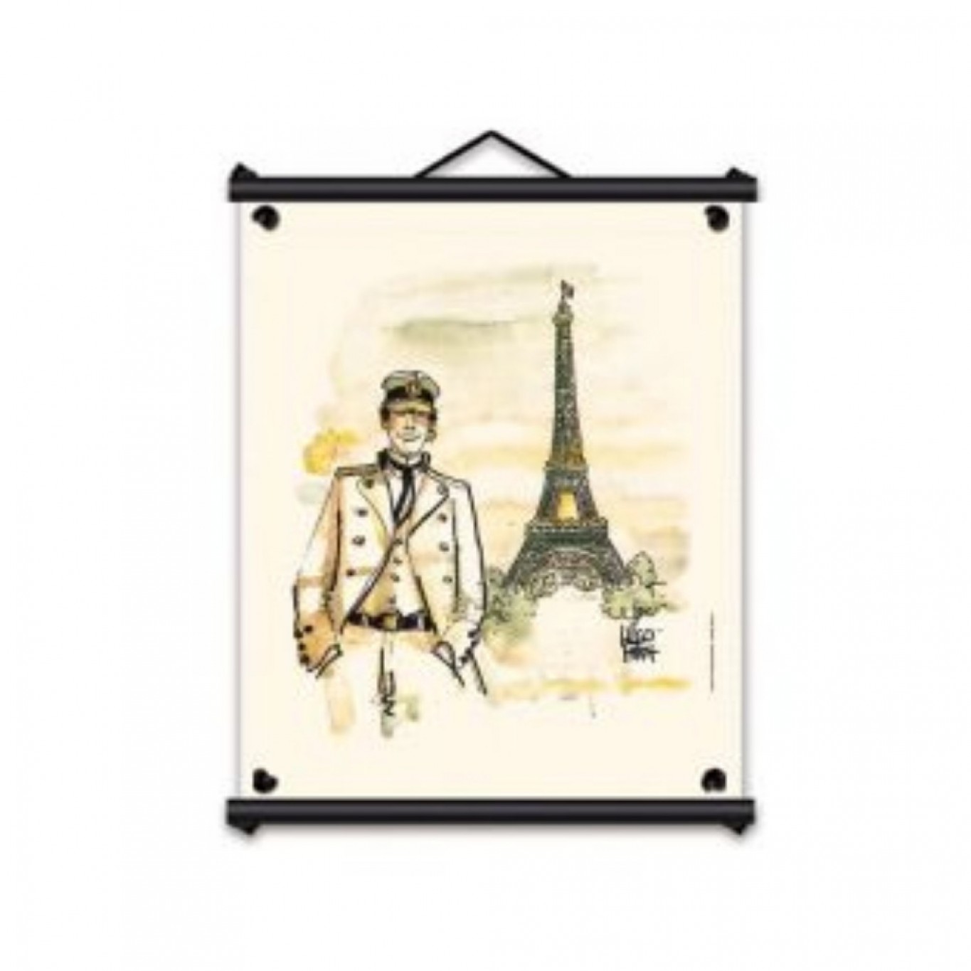 Toile tendue coton Corto Maltese - Paris: Toiles et tableaux BD par ...