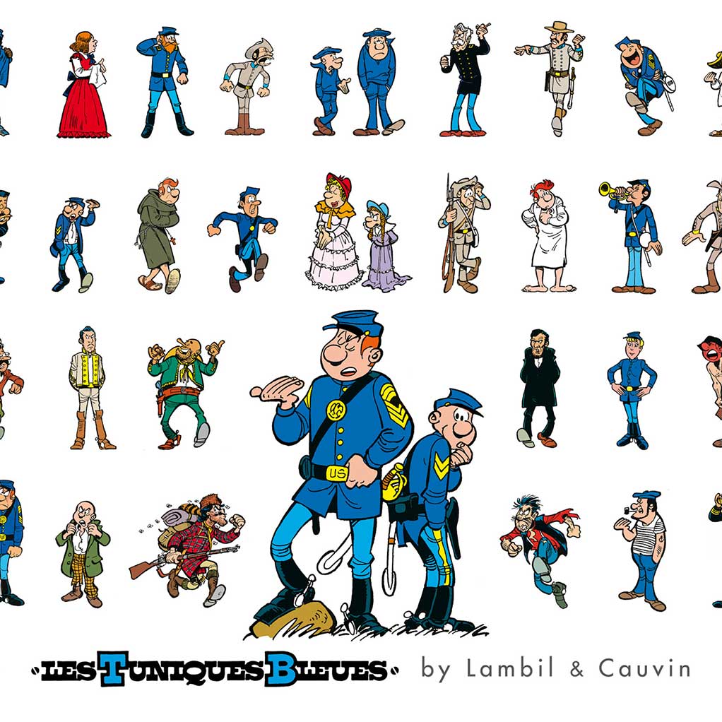 Affiche Les Tuniques Bleues - by Lambil & Cauvin: Affiches BD par ...