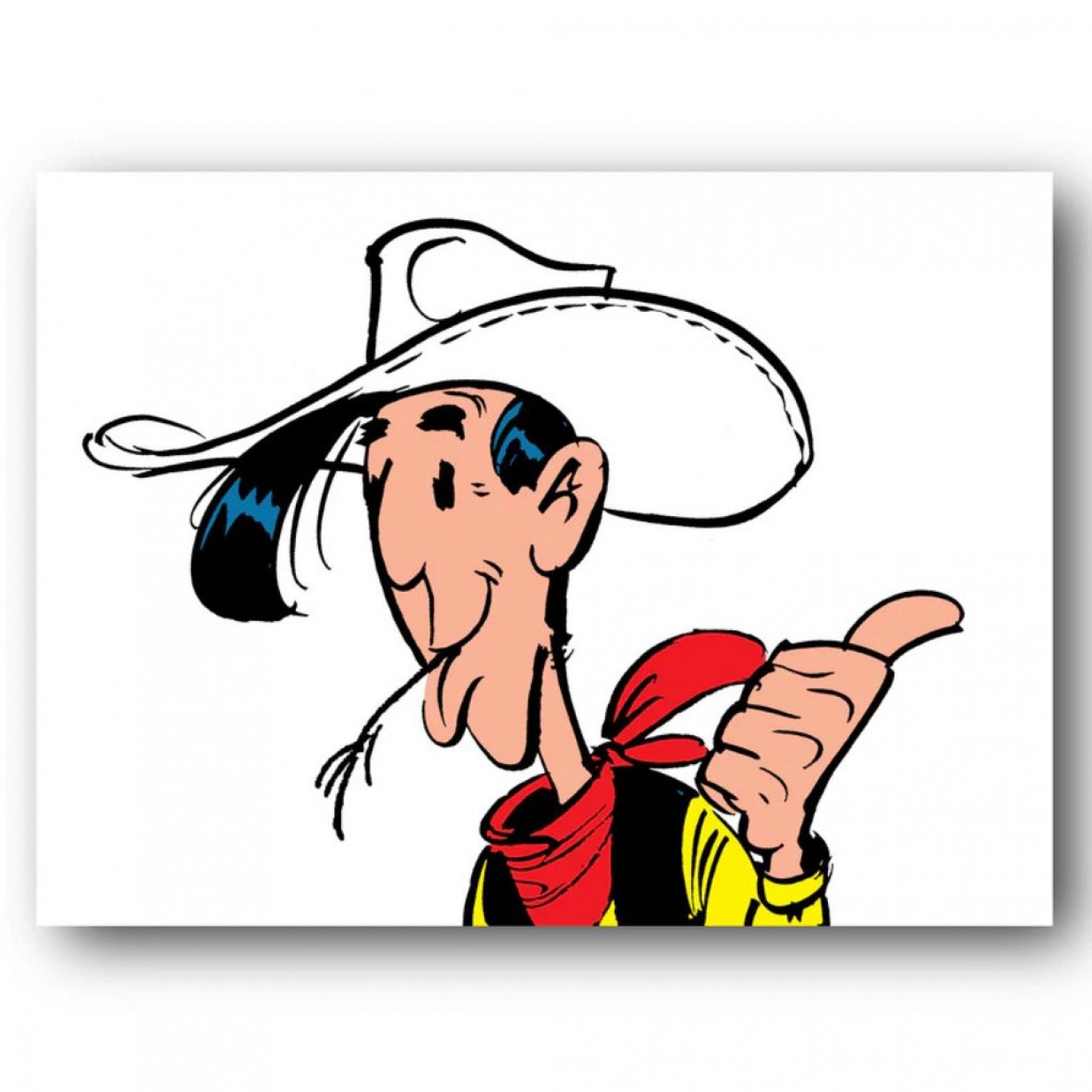 Tableau Lucky Luke 10 - Lucky Luke 70x55 cm: Toiles et tableaux Pop ...