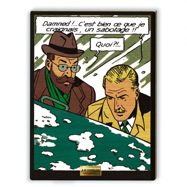 Tableau de collection en bois - Colonel Olrik: Plaques décoratives BD ...