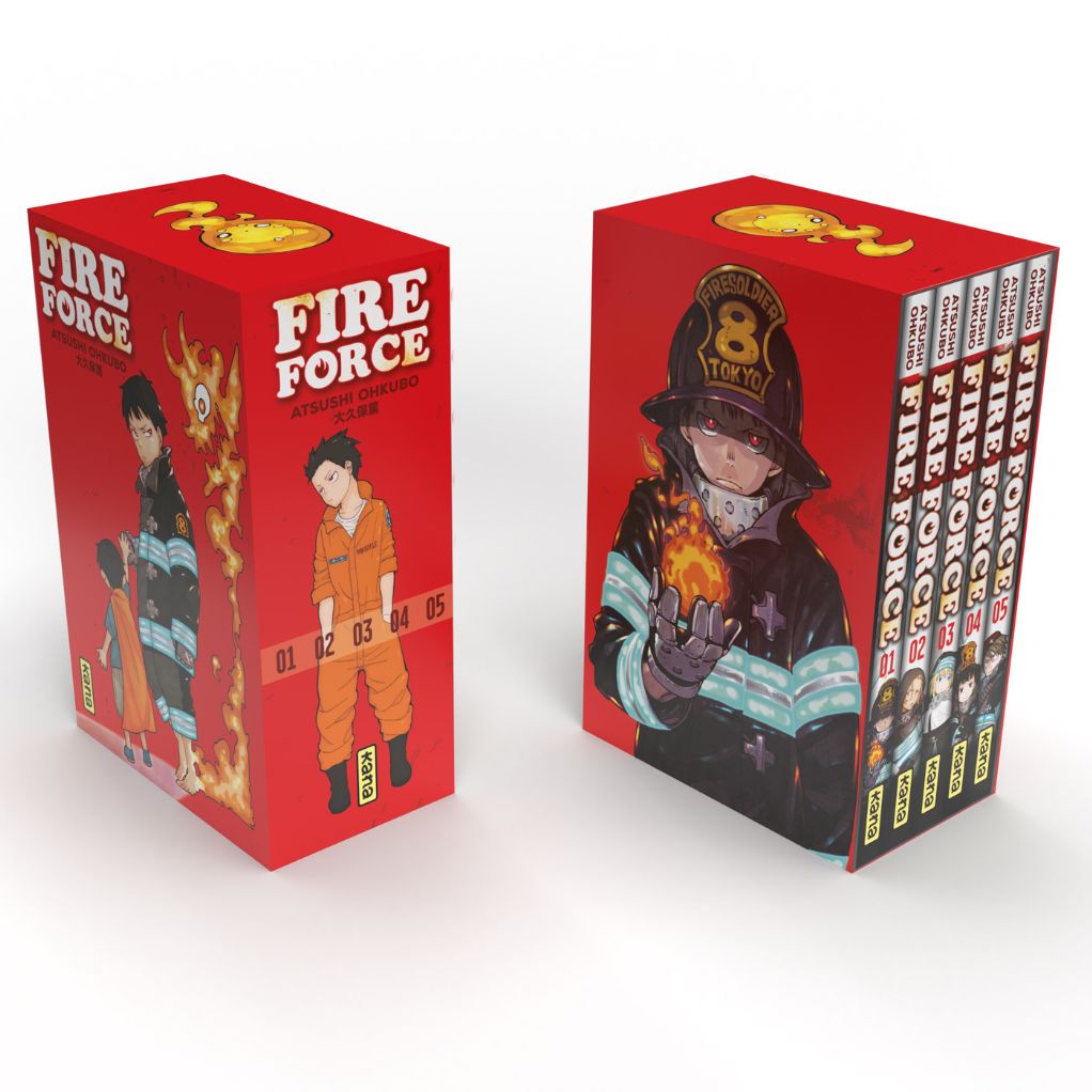 Coffret Fire Force Tome 1 à 5: Intégrales et coffrets Manga chez Kana