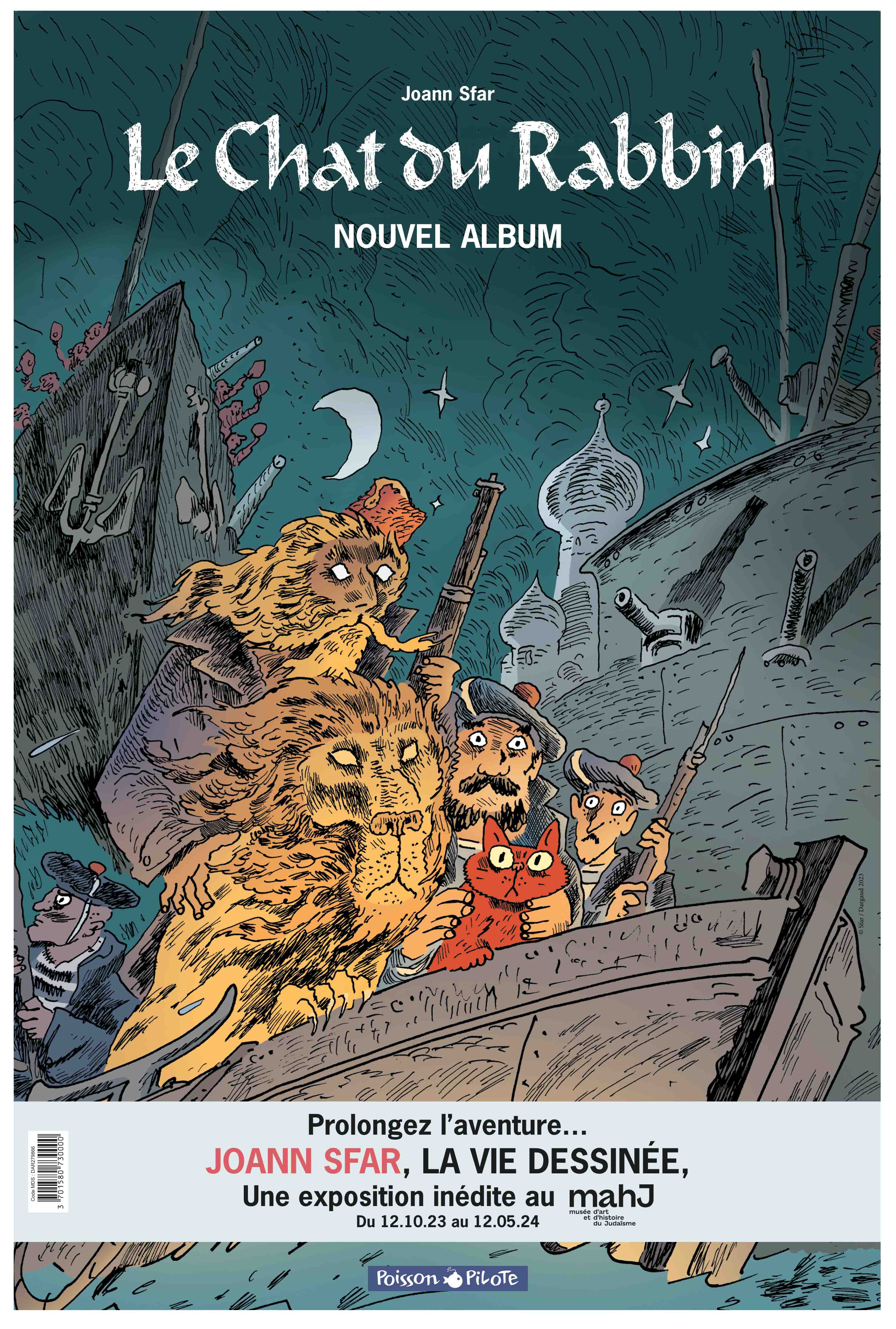 Affiche Le chat du rabbin: Promotionnel BD chez Dargaud