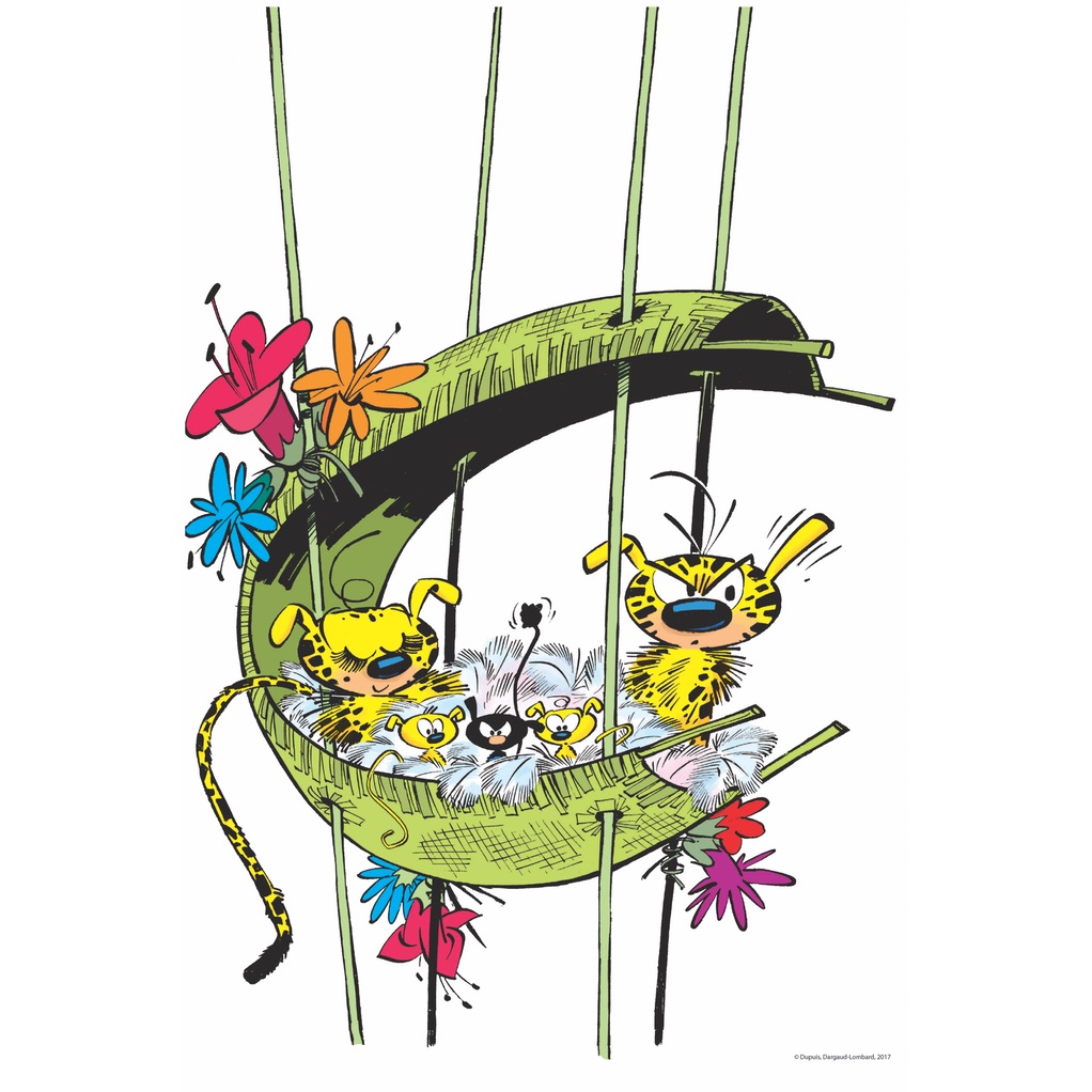 Marsupilami dans son nid (Carton entoilé 40x60cm): Toiles et tableaux ...