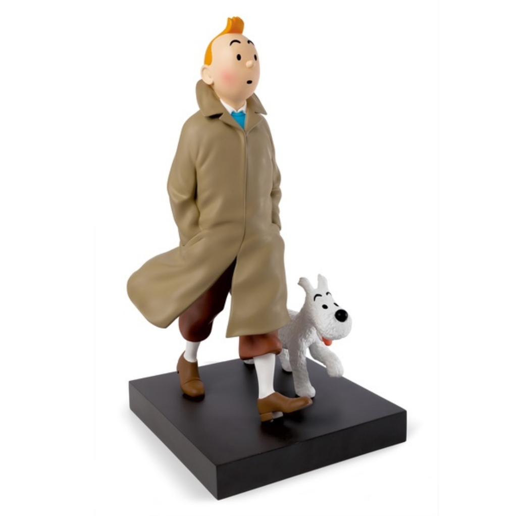 Figurine Tintin - Tintin en trench-coat avec Milou: Figurines BD par ...