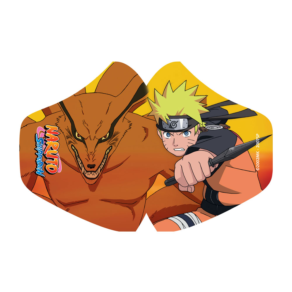 Masque réutilisable: Naruto & Kurama: Textile Manga par Masashi ...