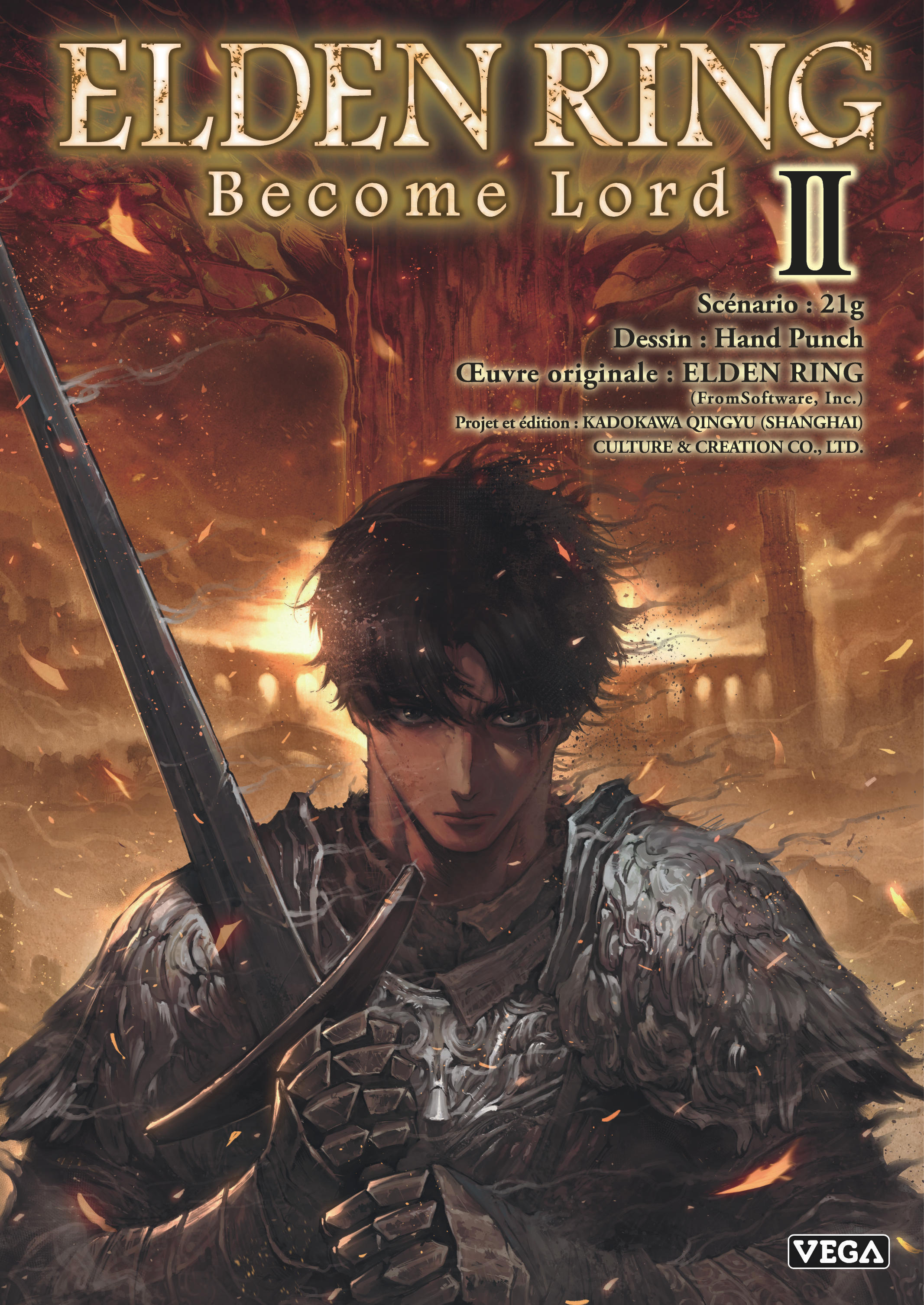 Elden ring become lord T2: Livres Manga par Hand Punch, 21GR chez VEGA-DUPUIS