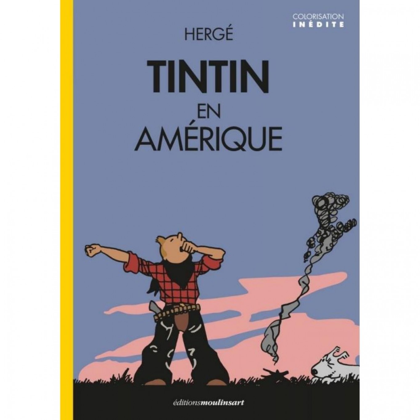 Album Tintin en Amérique colorisé - Couverture Tintin baille: Beaux ...