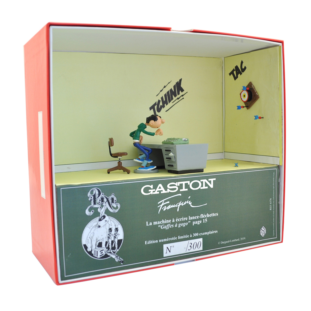 La machine à écrire lance fléchette - Gaston Lagaffe - Collection Boîte ...