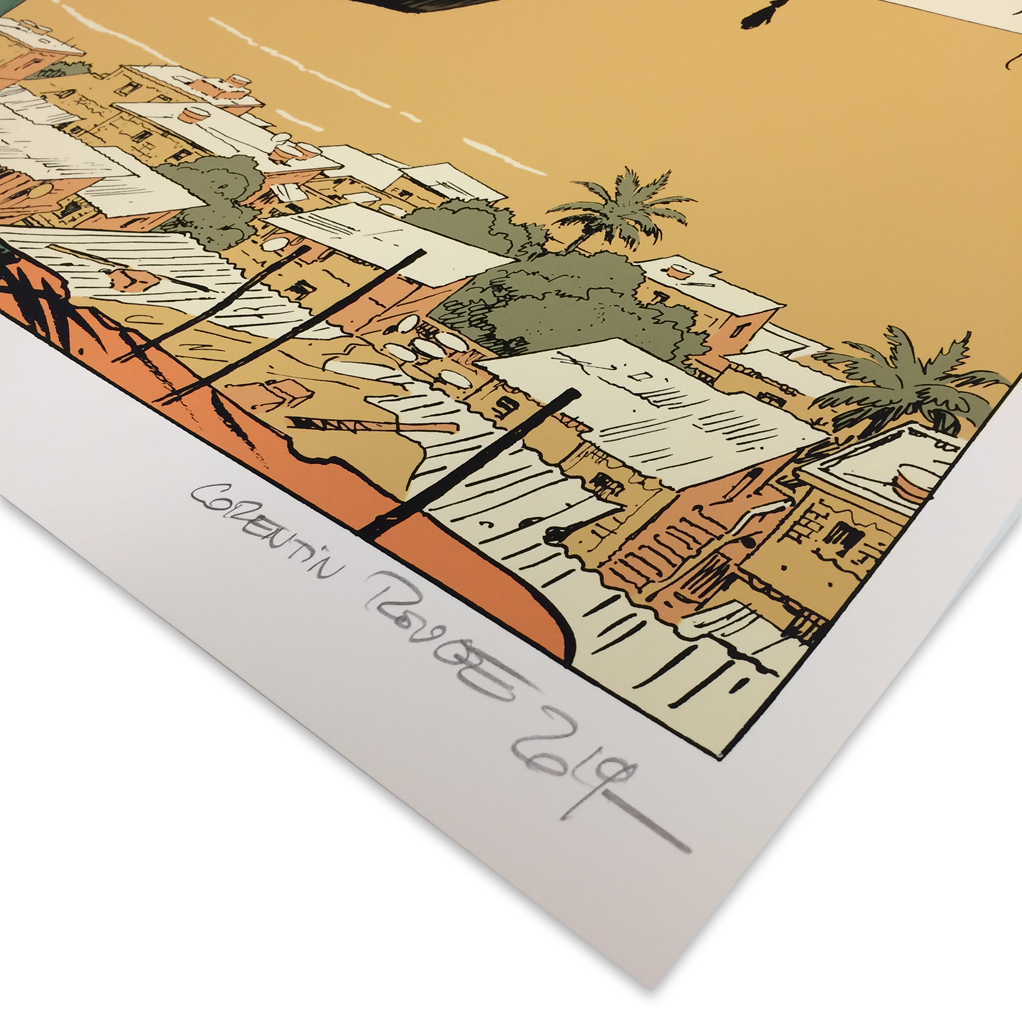 Sérigraphie Rio par Corentin rouge: Sérigraphies BD par Corentin Rouge ...