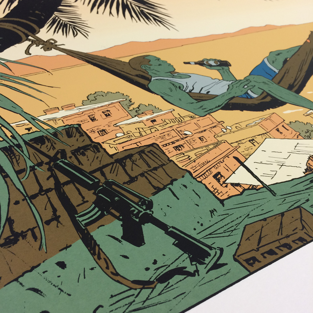 Sérigraphie Rio par Corentin rouge: Sérigraphies BD par Corentin Rouge ...