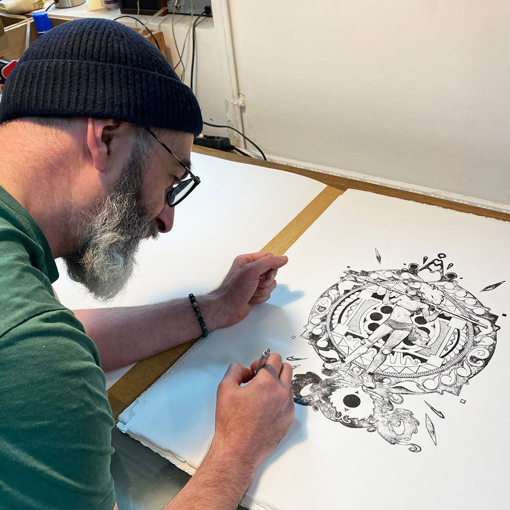 Lithographie Merwan Chabane, Mécanique céleste: Tirages d'art BD par ...