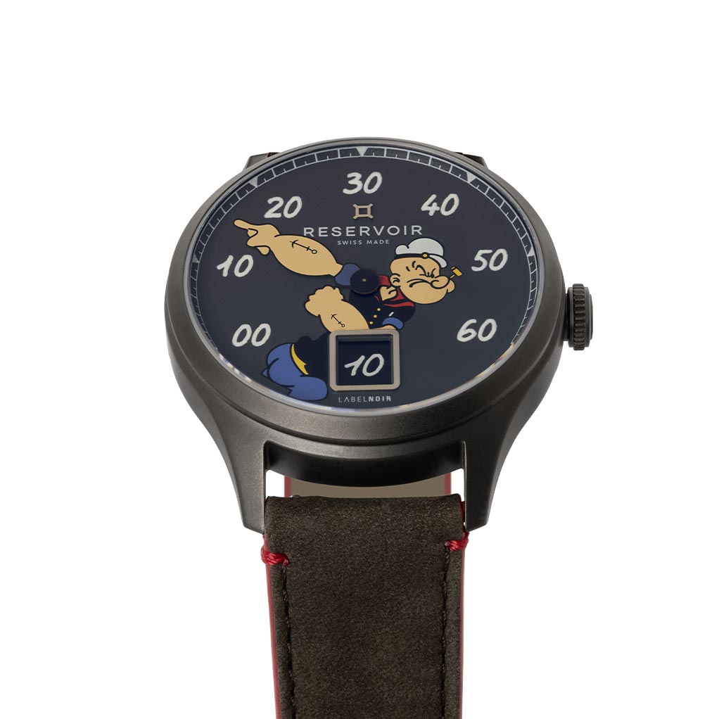 Montre Popeye, LabelNoir, Reservoir Watch: Montres BD chez Reservoir Watch