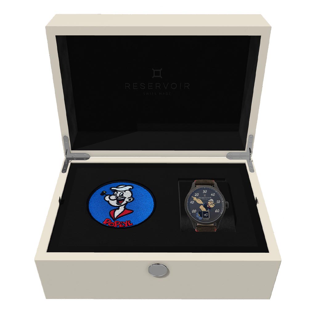 Montre Popeye, LabelNoir, Reservoir Watch: Montres BD chez Reservoir Watch