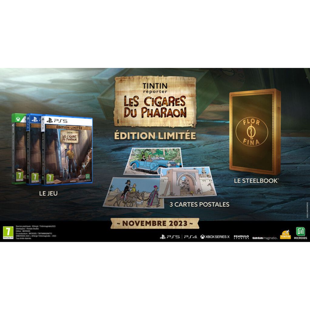 TINTIN REPORTER – LES CIGARES DU PHARAON (PS5): Jeux vidéo BD chez Microids