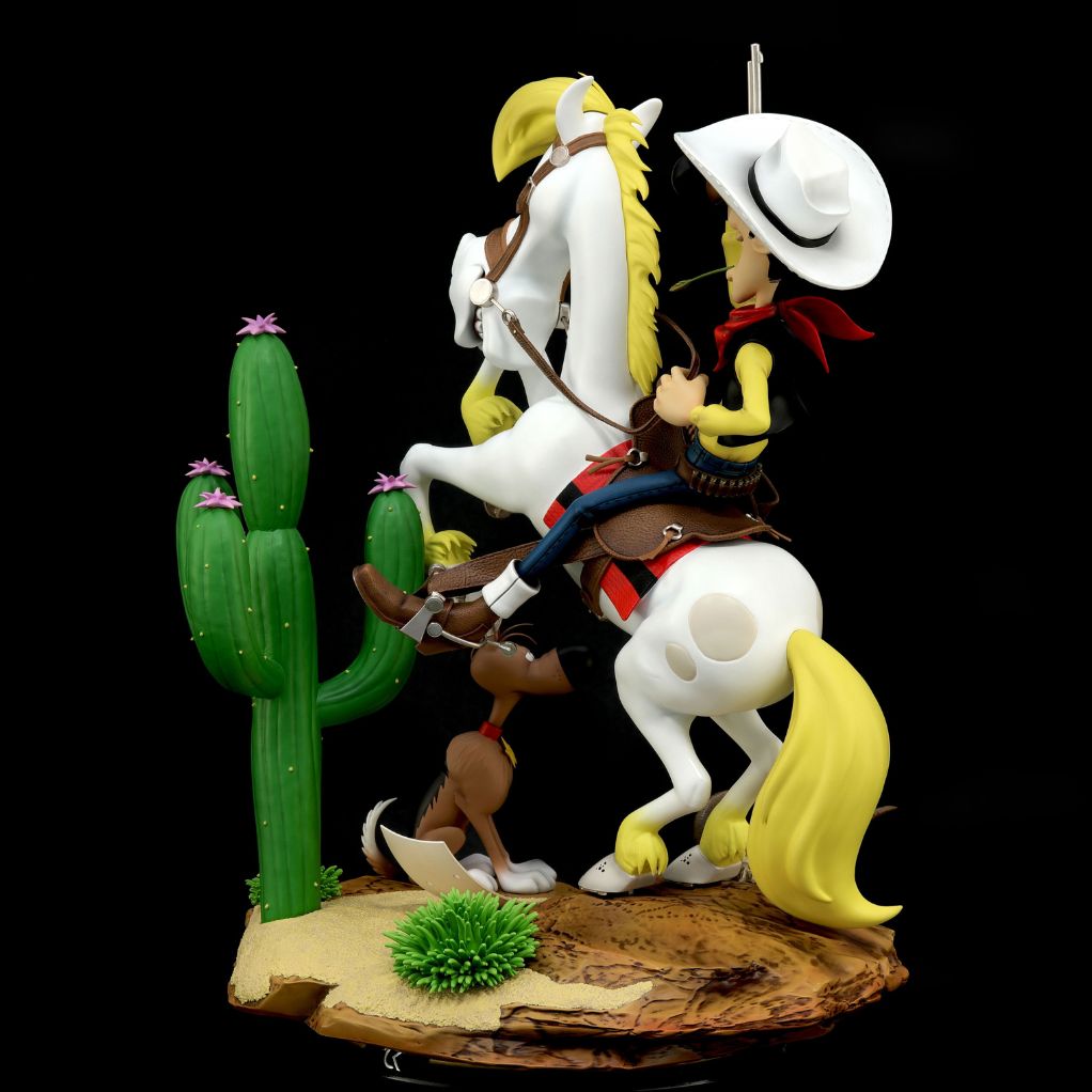 Figurine Cartoon Kingdom - Lucky Luke, Jolly Jumper et Rantanplan ...