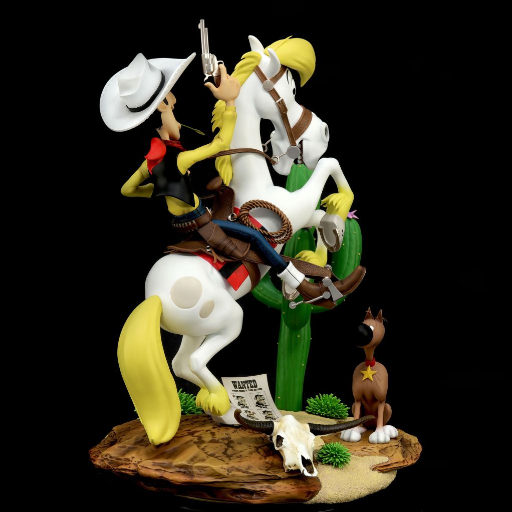 Figurine Cartoon Kingdom - Lucky Luke, Jolly Jumper et Rantanplan ...
