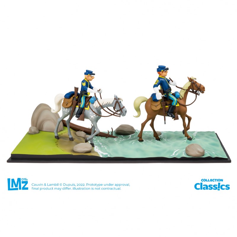 Figurine Lmz Collectibles Les Tuniques Bleues Le Passage Du Gué Figurines