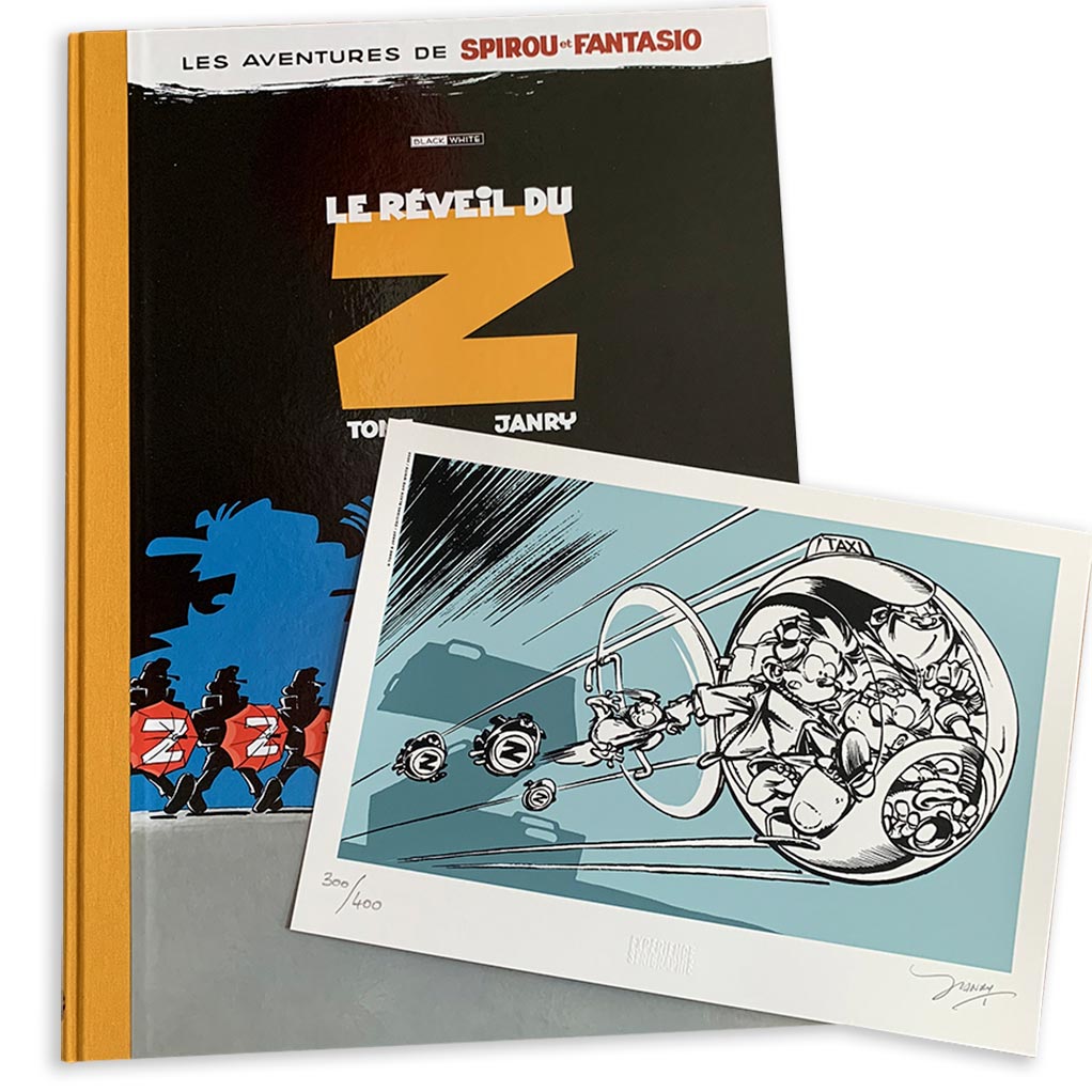 Tirage de luxe, Spirou et Fantasio, Le réveil du Z par Tome et Janry ...